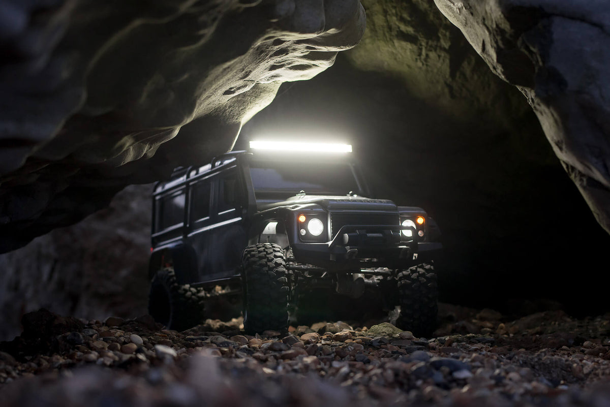 Traxxas TRX-4 LED Light kit and light bar fitting tutorial