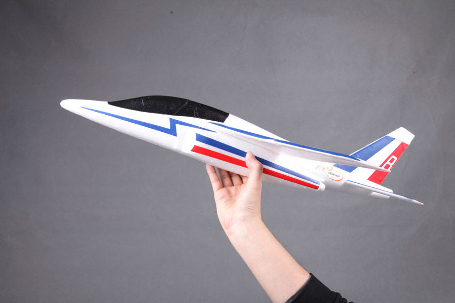Free Flight Alpha Glider Kit Plane Red & Blue 600mm