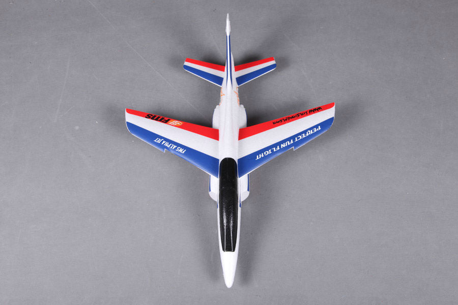 Free Flight Alpha Glider Kit Plane Red & Blue 600mm