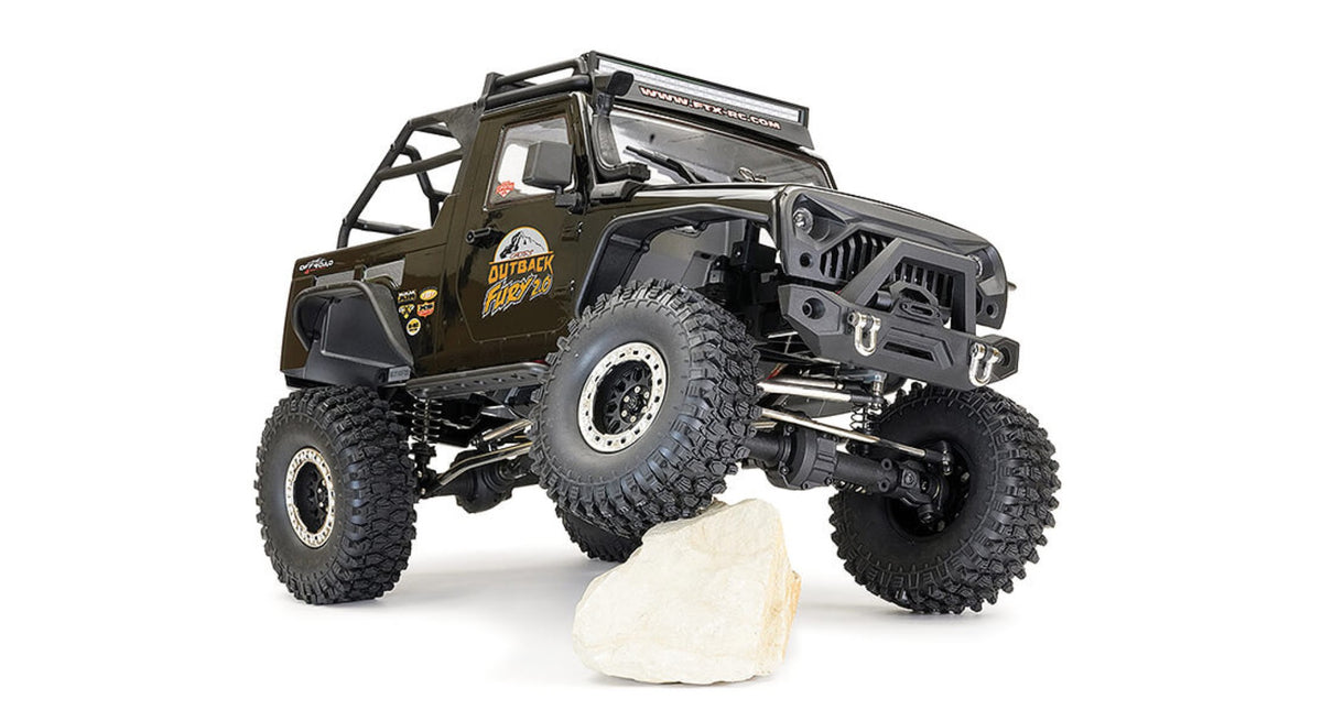 FTX Outback Fury 2.0 4X4 1/10 RTR Trail Crawler - Black