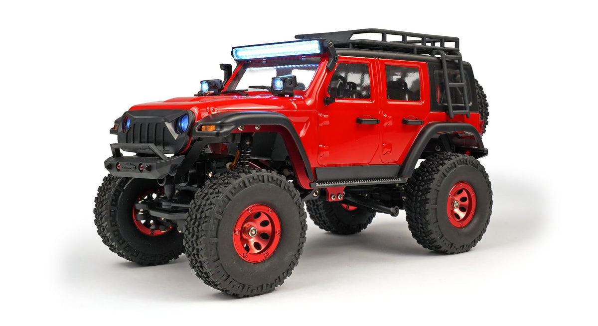 RCG Racing RC 1/24 Mini Rock Crawler - Red